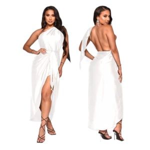 Dresses | Backless Sleeveless Slit Dress | Poshmark